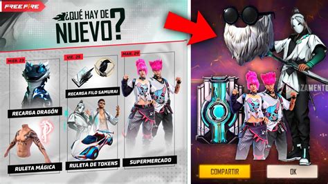Agenda Semanal De Free Fire Asi Funciona Patrones Ruleta De Tokens