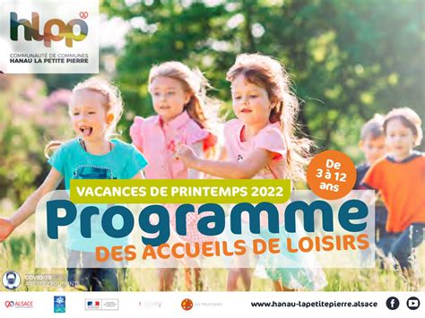 Calaméo Programme Accueils Loisirs Vacances Printemps 2022
