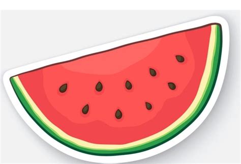 Watermelon Sticker For Food Art And Crafts