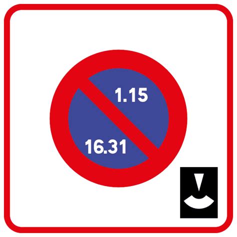 Panneau Stationnement Dur E Limit E En Semi Mensuel Signalisation