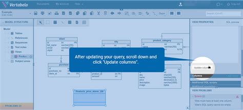 How To Add A View To A Data Model In Vertabelo Vertabelo Database Modeler