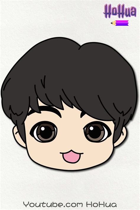 How To Draw Jungkook From TinyTan BTS Step By Step By HoHua Desenhos