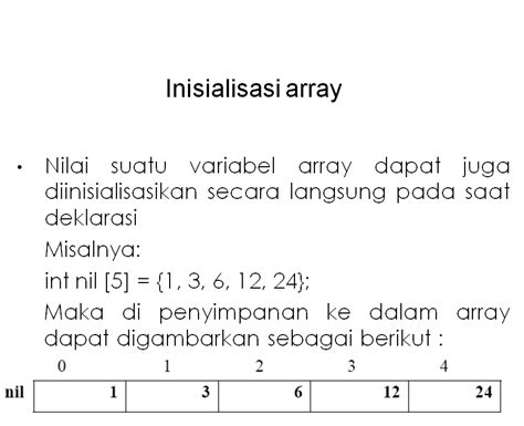 Materi Struktur Data Materi Array Dan Contoh Programnya