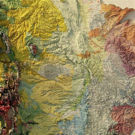 1932 USA Geological Relief Map