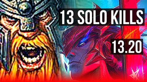 OLAF Vs YONE TOP 13 Solo Kills 67 Winrate Legendary BR Diamond