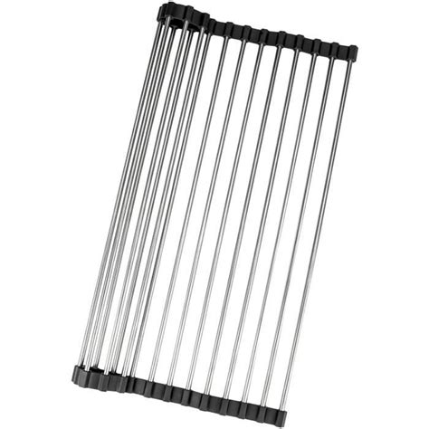 Egouttoir Pliable Vaisselle Inox Sechoir A Vaisselle Enroulable Au