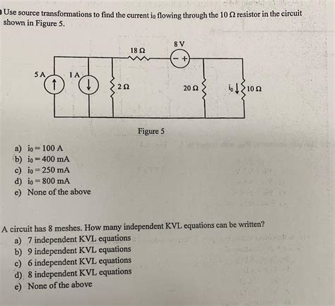 Solved Use Source Transformations To Find The Current Io Chegg