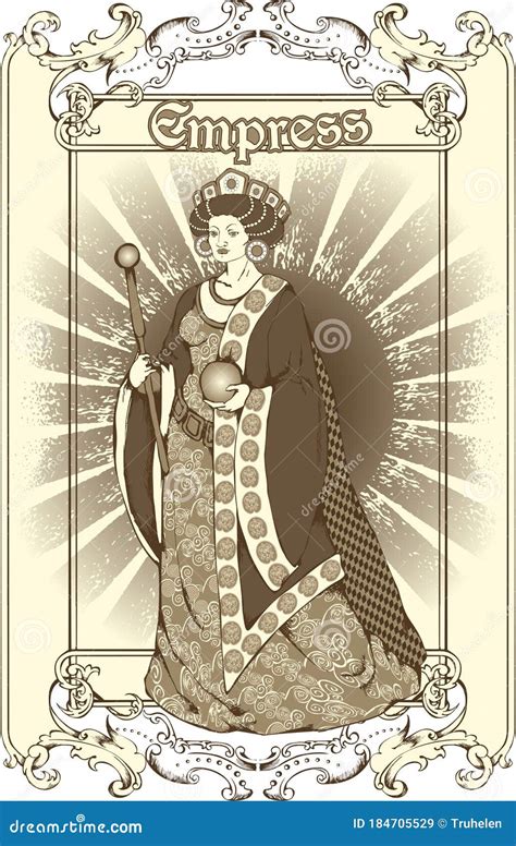 The Empress Tarot Card Major Arcana Rider Waite Smith Stock Image