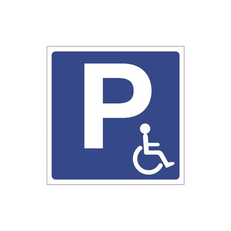 Panneau emplacement réservé handicapé Direct Signalétique