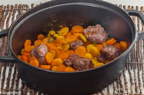 Photo de recette de joues de porc carottes légumes mijoté de