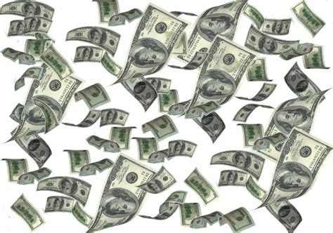 High Resolution Falling Money Clipart PNG Transparent Background Free