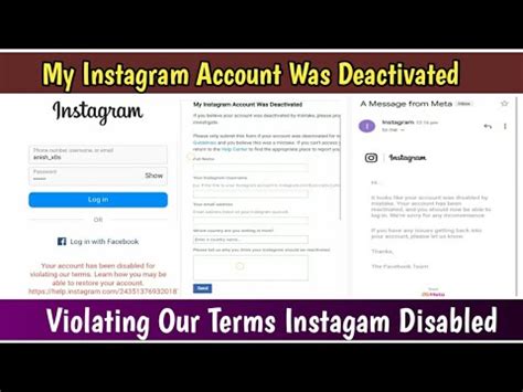 How To Recover Instagram Deactivated Account 2023 Violating Our Terms