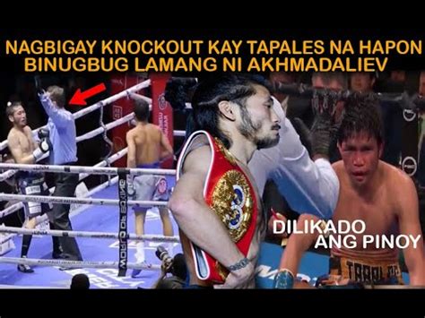 MARLON TAPALES VS AKHMADALIEV FIGHTS HAPON NAGBIGAY KNOCKOUT KAY