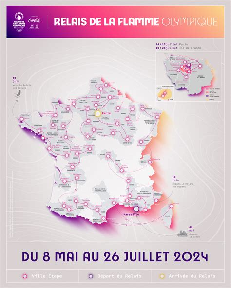 Paris 2024 Le Parcours Du Relais De La Flamme Olympique