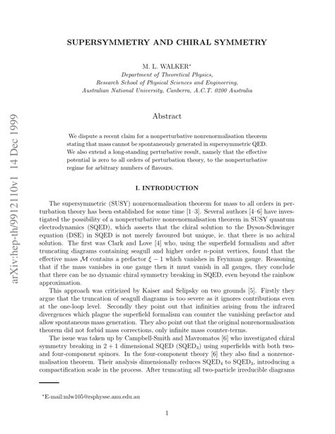 pdf supersymmetry and chiral symmetry