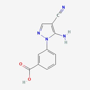 3 5 Amino 4 Cyano 1H Pyrazol 1 Yl Benzoic Acid S3024176 Smolecule