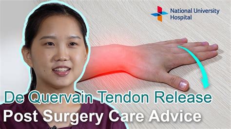 De Quervain Tenosynovitis Post Surgery Care Advice Youtube