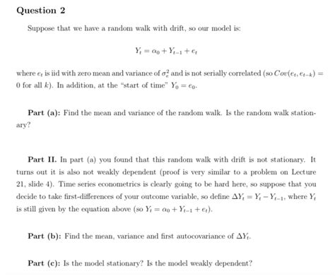 solved question 2 suppose that we have a random walk with