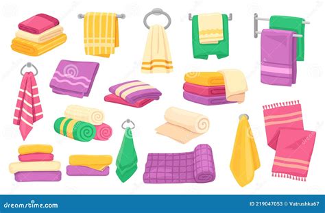 Towel Cartoon Vector And Illustration Black And White CartoonDealer