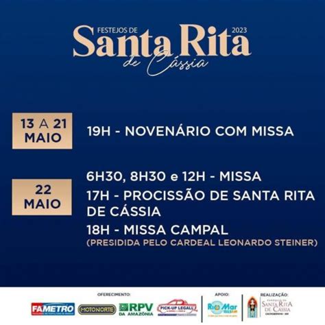 Paróquia Santa Rita de Cássia inicia novenário neste sábado