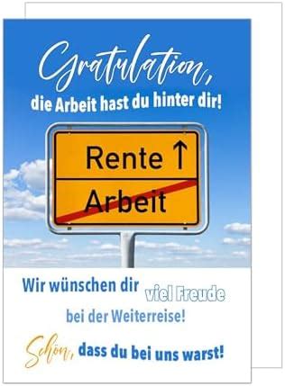 Edition Seidel Premium Glückwunschkarte zum Ruhestand mit Umschlag