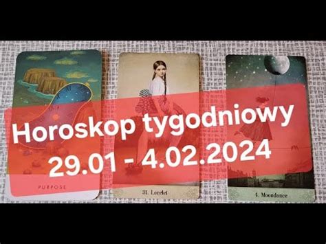 TAROT Horoskop Tygodniowy Od 29 01 YouTube