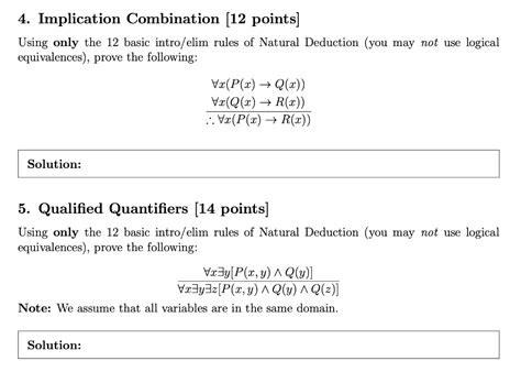 solved 4 implication combination [12 points] using only the