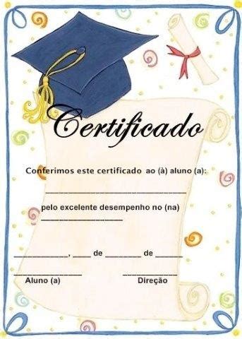17 Modelos de diplomas e certificados para educação infantil Educação