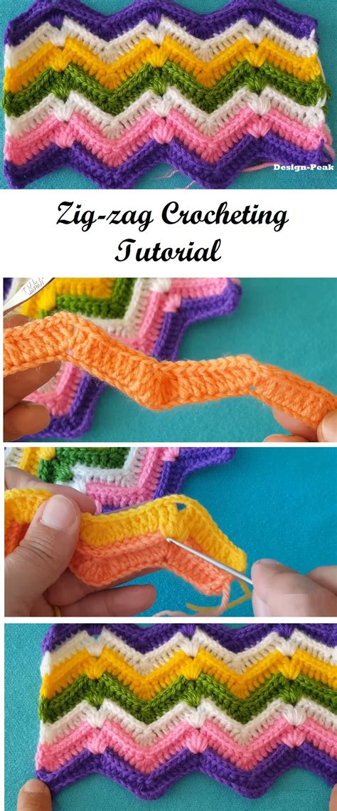 Crochet Beautiful Zigzag Stitch Design Peak