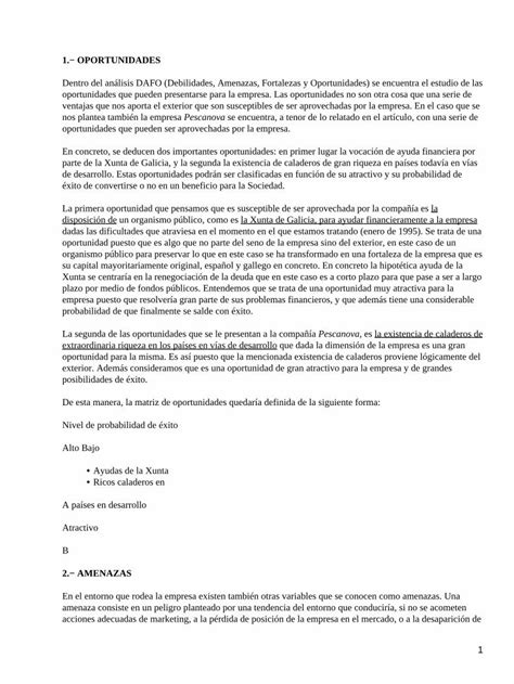 PDF 1 OPORTUNIDADES Dentro del análisis DAFO de Pescanova pdf 4