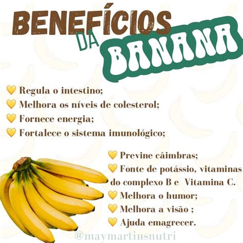 Benefícios da Banana Benefícios da banana Banana Vitamina de banana