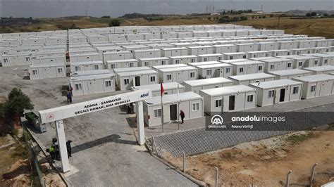 Adana da depremzedeler için kurulan konteyner kentte yaşam başladı