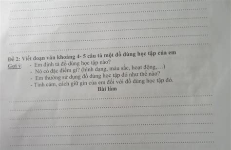 Vi T O N V N Kho Ng C U T M T D Ng H C T P C A Em Ti Ng