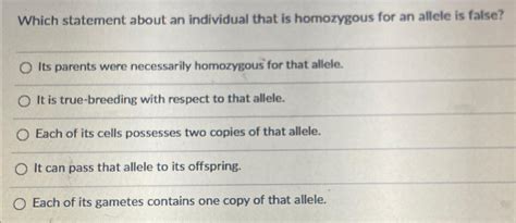 Solved Which Statement About An Individual That Is Chegg