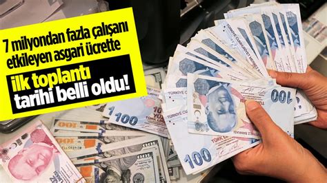7 milyondan fazla çalışanı etkileyen asgari ücrette ilk toplantı tarihi