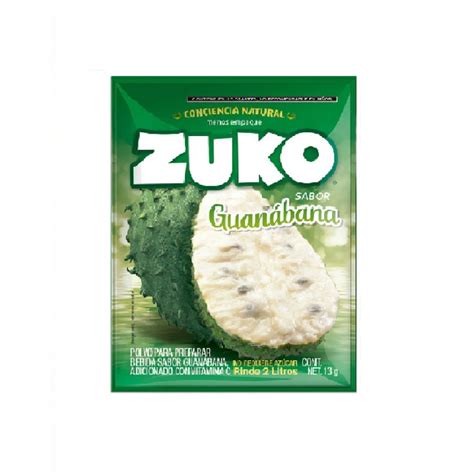 Refresco en polvo de guanábana Zuko 13 g Supermarket 23 es una