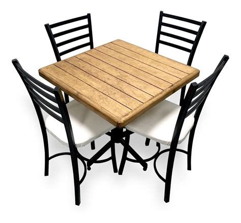 Mesa De Madera Sillas Para Restaurante Bar Cafetería Lounge 3 290