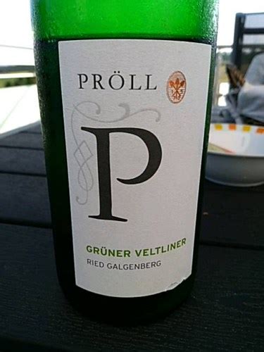Pröll Ried Galgenberg Grüner Veltliner Vivino US