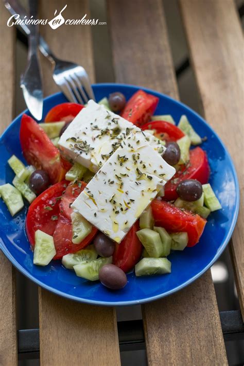 Salade grecque à la feta Cuisinons En Couleurs