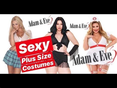 SEXY PLUS SIZE HALLOWEEN COSTUMES Ft ADAM EVE 18 YouTube