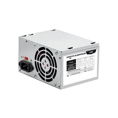 FONTE VX PRO VX230SE 230W REAL 20 4 1X IDE 3 X SATA 110 220V S CABO