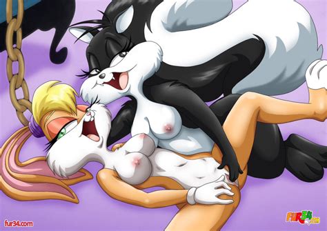 Rule 34 Anthro Cat Feline Female Female Only Fur Fur34 Furry Interspecies Lola Bunny Looney