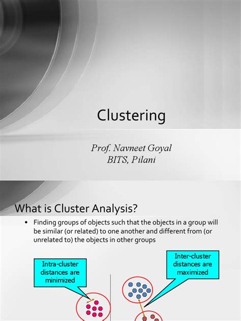 clustering ng pdf cluster analysis statistical classification