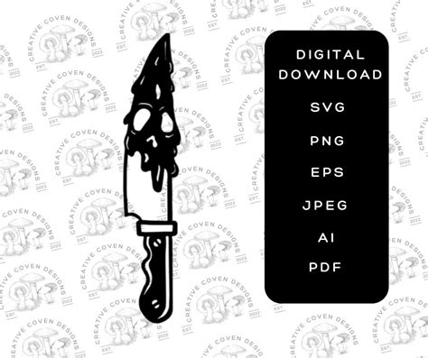 Halloween Ghostface Scream Knife SVG Cut File Etsy