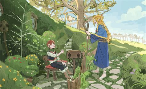 Marcille Donato And Chilchuck Tims Dungeon Meshi And 2 More Drawn By