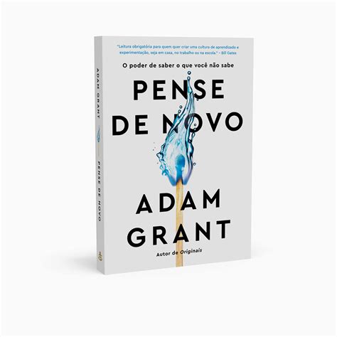 Livro Pense de Novo O poder de saber o que você não sabe Adam Grant