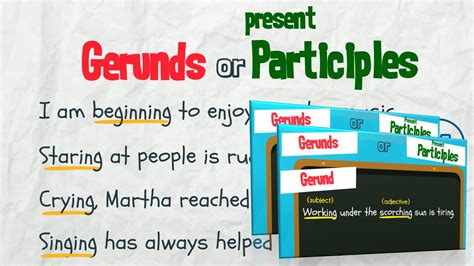 Understanding Gerunds And Participles