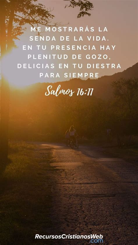 Versículos Bíblicos sobre la Alegría Felicidad o Gozo Salmos 16 11
