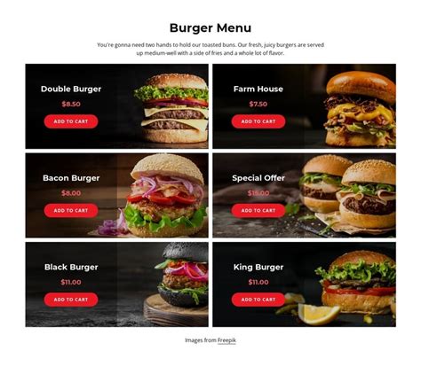 menu css template