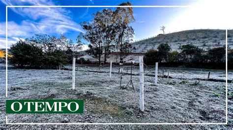MINAS Registra RECORDE DE FRIO GEADA E TEMPERATURA NEGATIVA Nesta